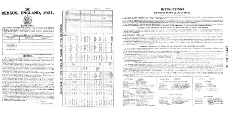 The 1921 Census | The Genealogy Corner